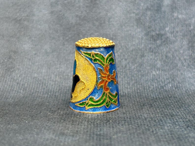 Enamel Metal Decorated Thimble, Sewing Accessories - Etsy
