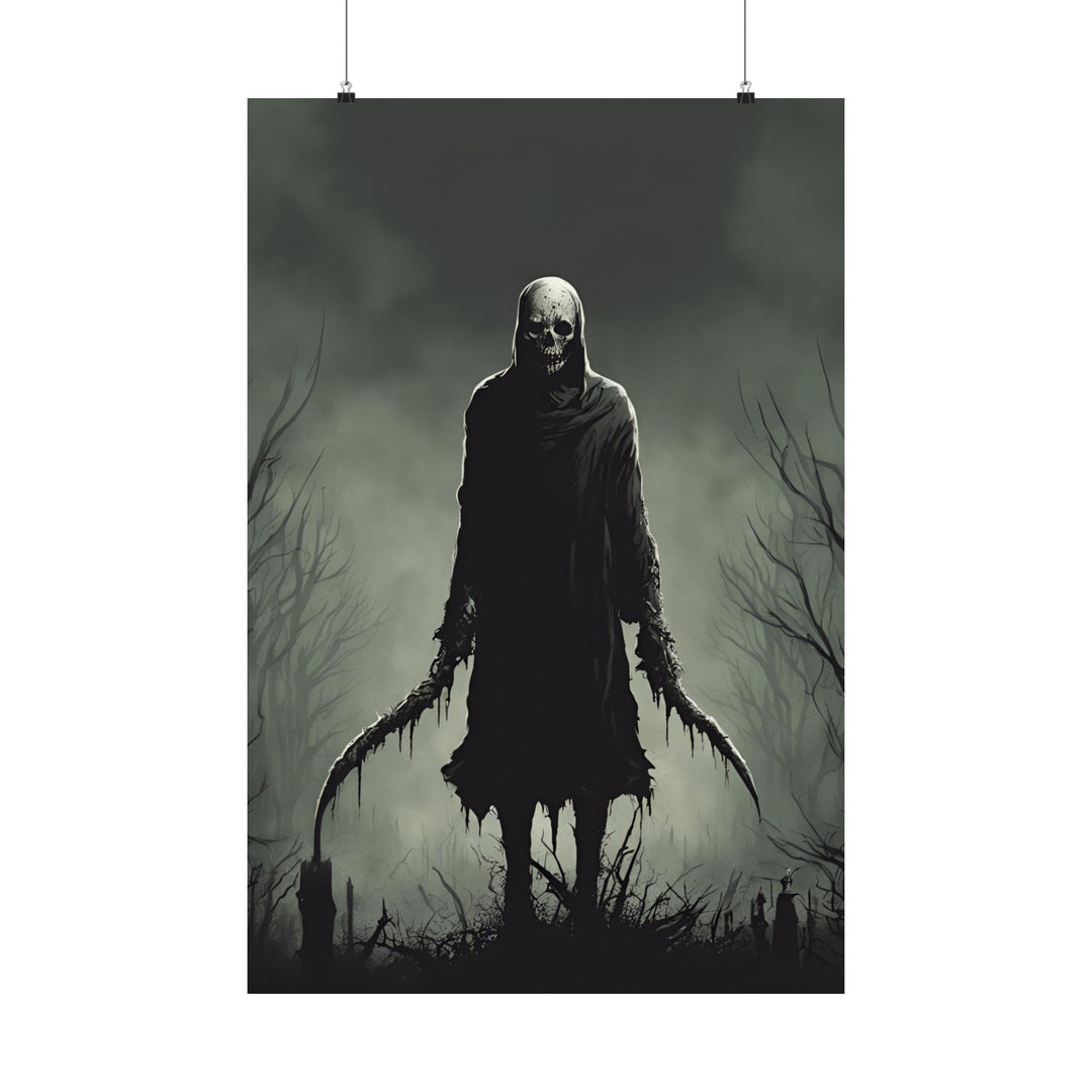 Horror Poster, Skull Poster, Monster Poster, Scary Poster, Home Décor ...