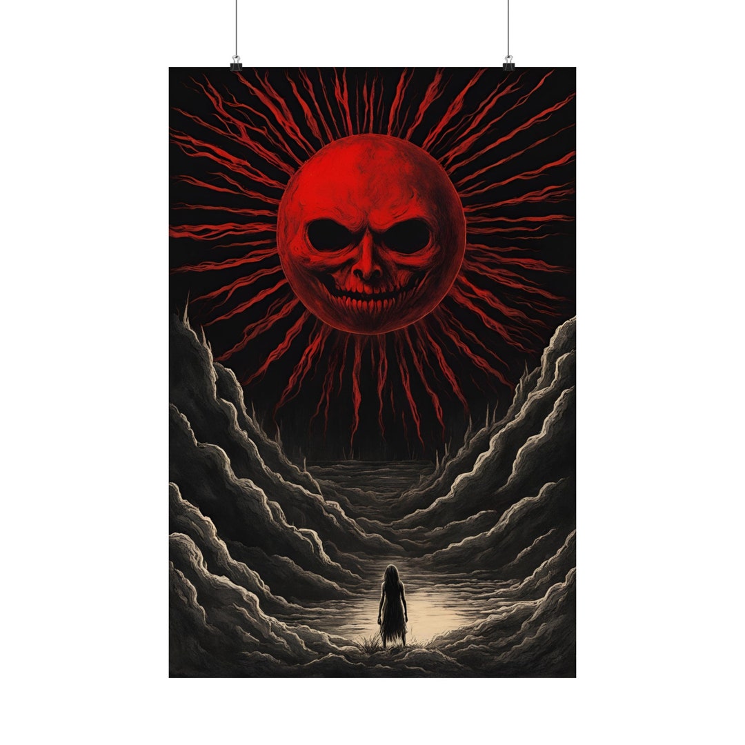 Horror Poster, Skull Poster, Monster Poster, Scary Poster, Home Décor ...