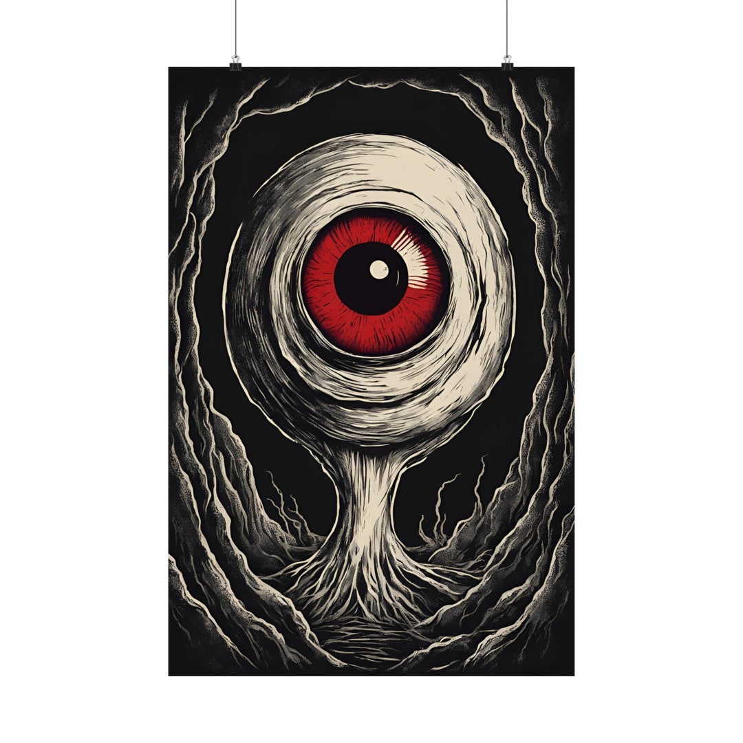 Horror Poster, Eyeball Poster, Monster Poster, Scary Poster, Home Décor ...