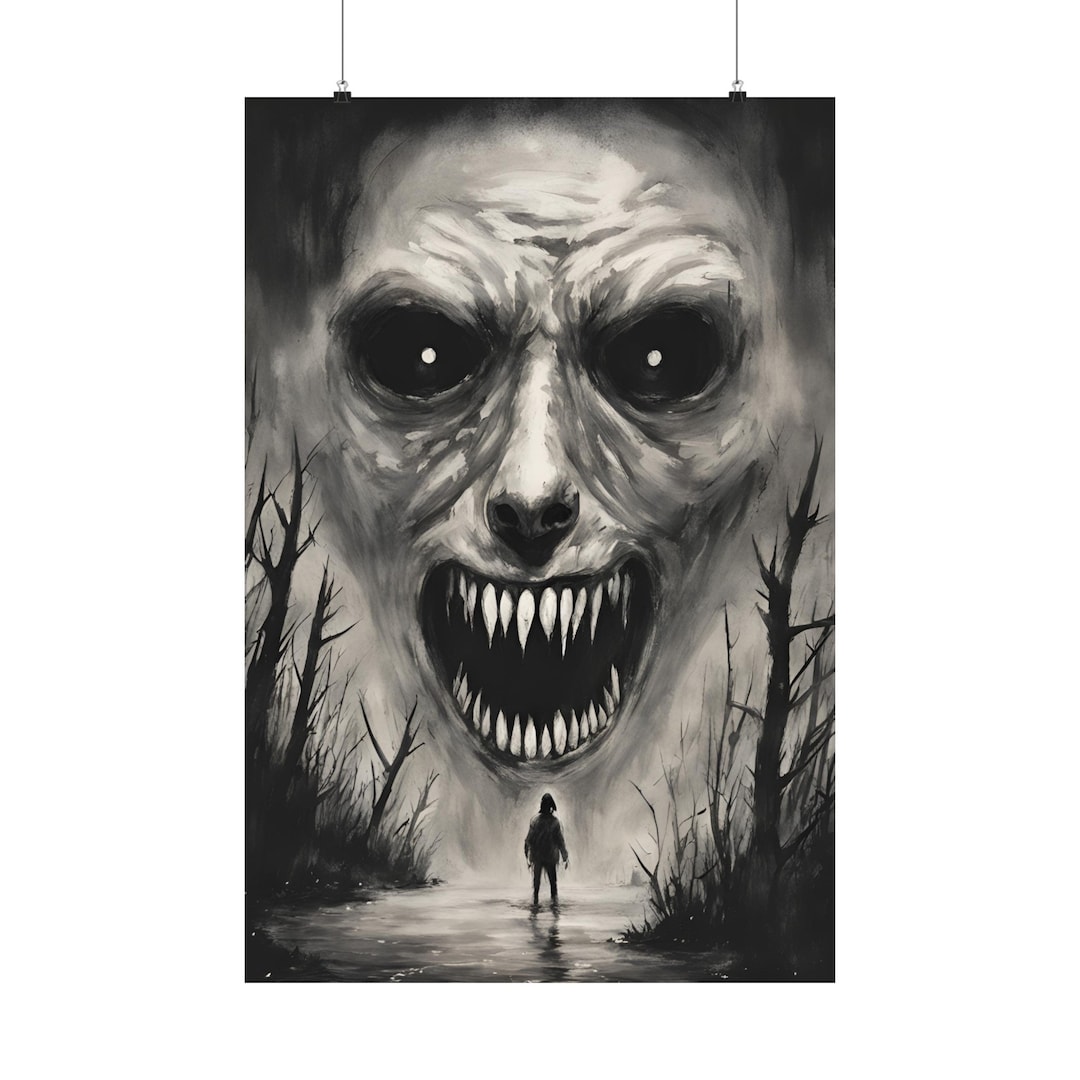 Horror Poster, Skull Poster, Monster Poster, Scary Poster, Home Décor ...