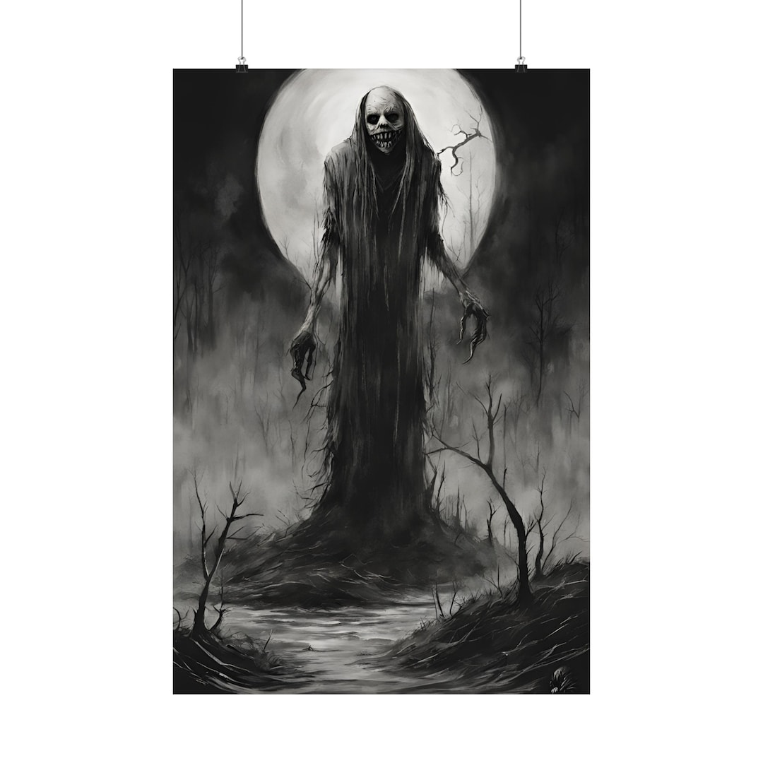 Horror Poster, Skull Poster, Monster Poster, Scary Poster, Home Décor ...