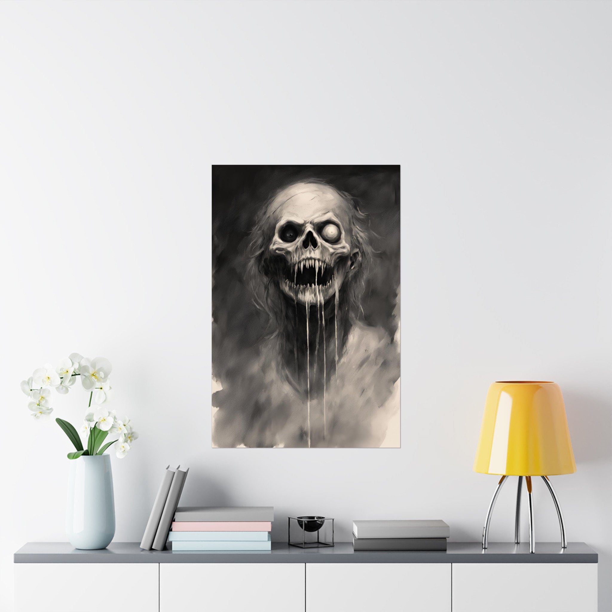 Horror Poster, Skull Poster, Monster Poster, Scary Poster, Home Décor ...
