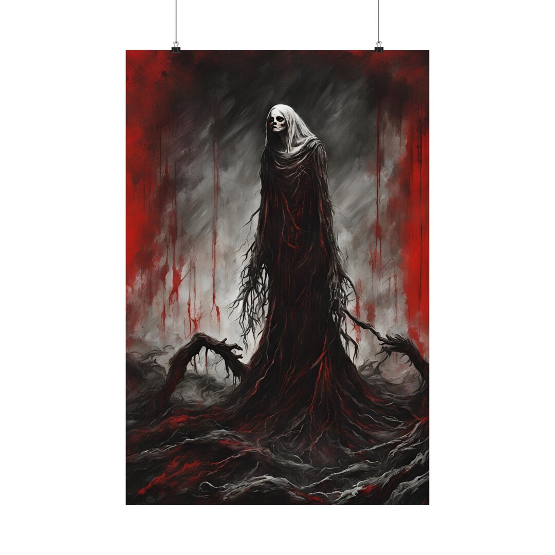 Horror Poster, Skull Poster, Monster Poster, Scary Poster, Home Décor ...
