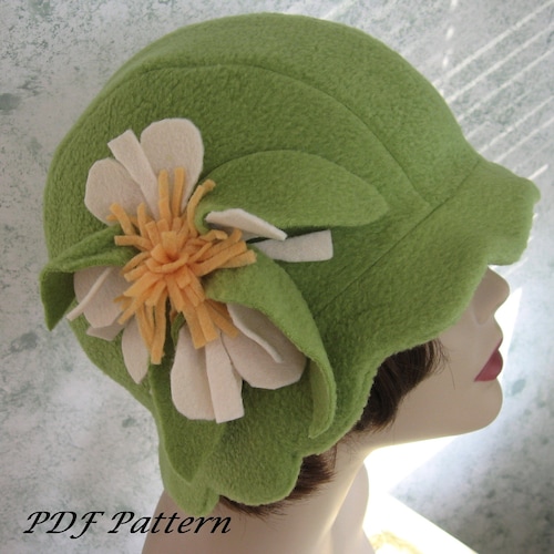 Womens Hat Pattern Flapper Style With Flower Trim Sewing Hat - Etsy
