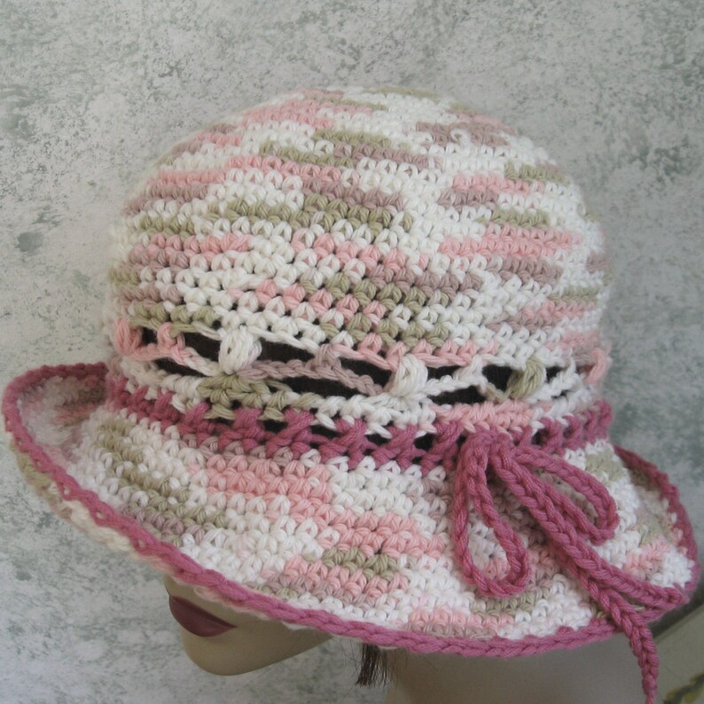 Womens Summer Crochet Beach Hat Pattern Wide Brim With Shell Stitch ...