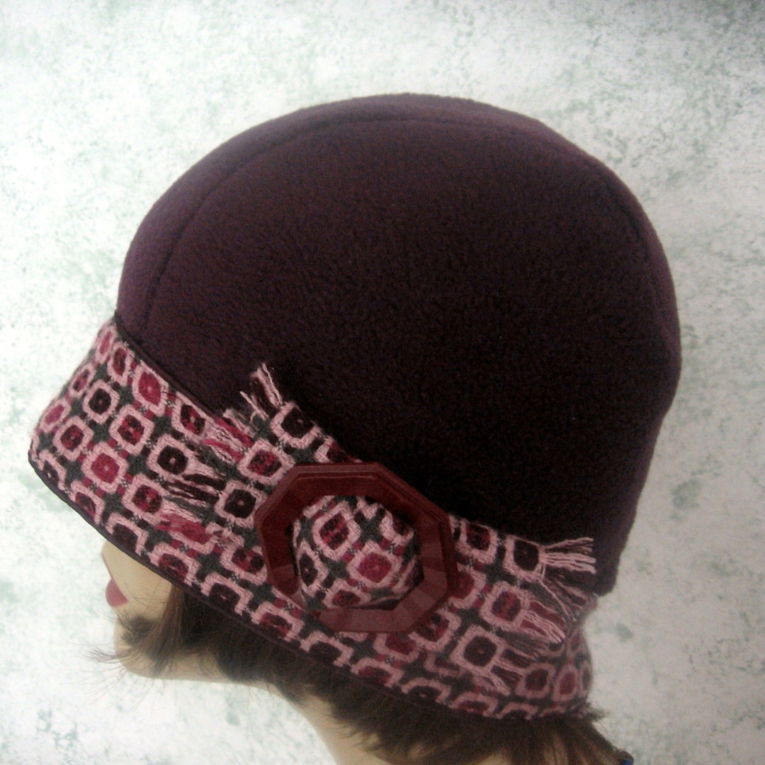 Womens Flapper Hat Pattern With Contrasting Brim Circa 1920s Style Easy ...
