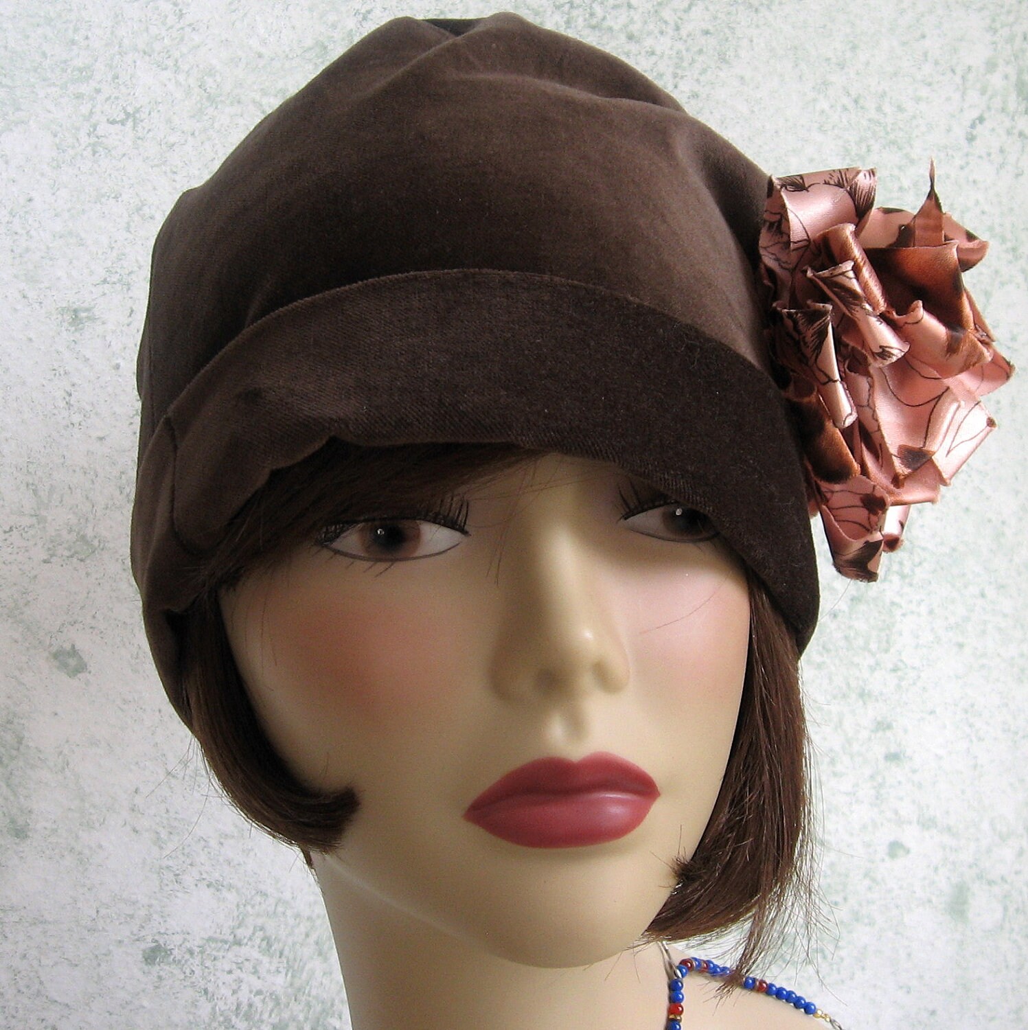 Womens Hat Pattern Flapper Style With Flower Trim Sewing Hat Pattern ...