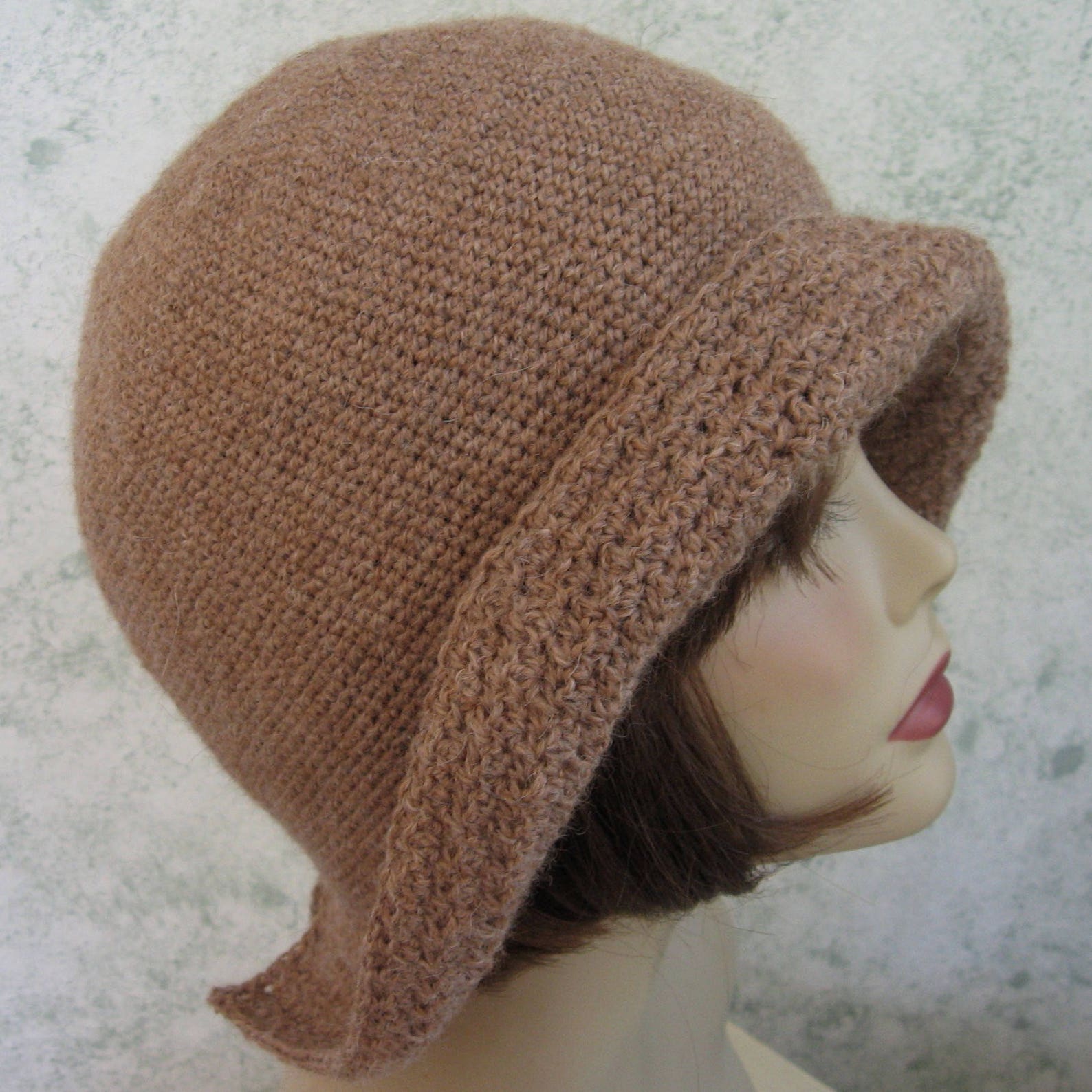 Womens Crochet Hat Pattern Flapper Cloche With Large Brim | Etsy