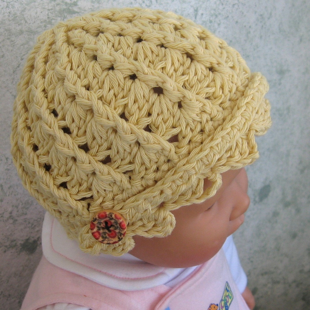 Crochet Hat Pattern Infant-toddler Spiral Ribbed Hat Instant Download ...