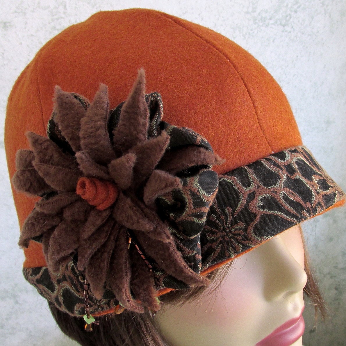 Womens Hat Pattern Flapper Style Brimmed With Flower Trim PDF | Etsy