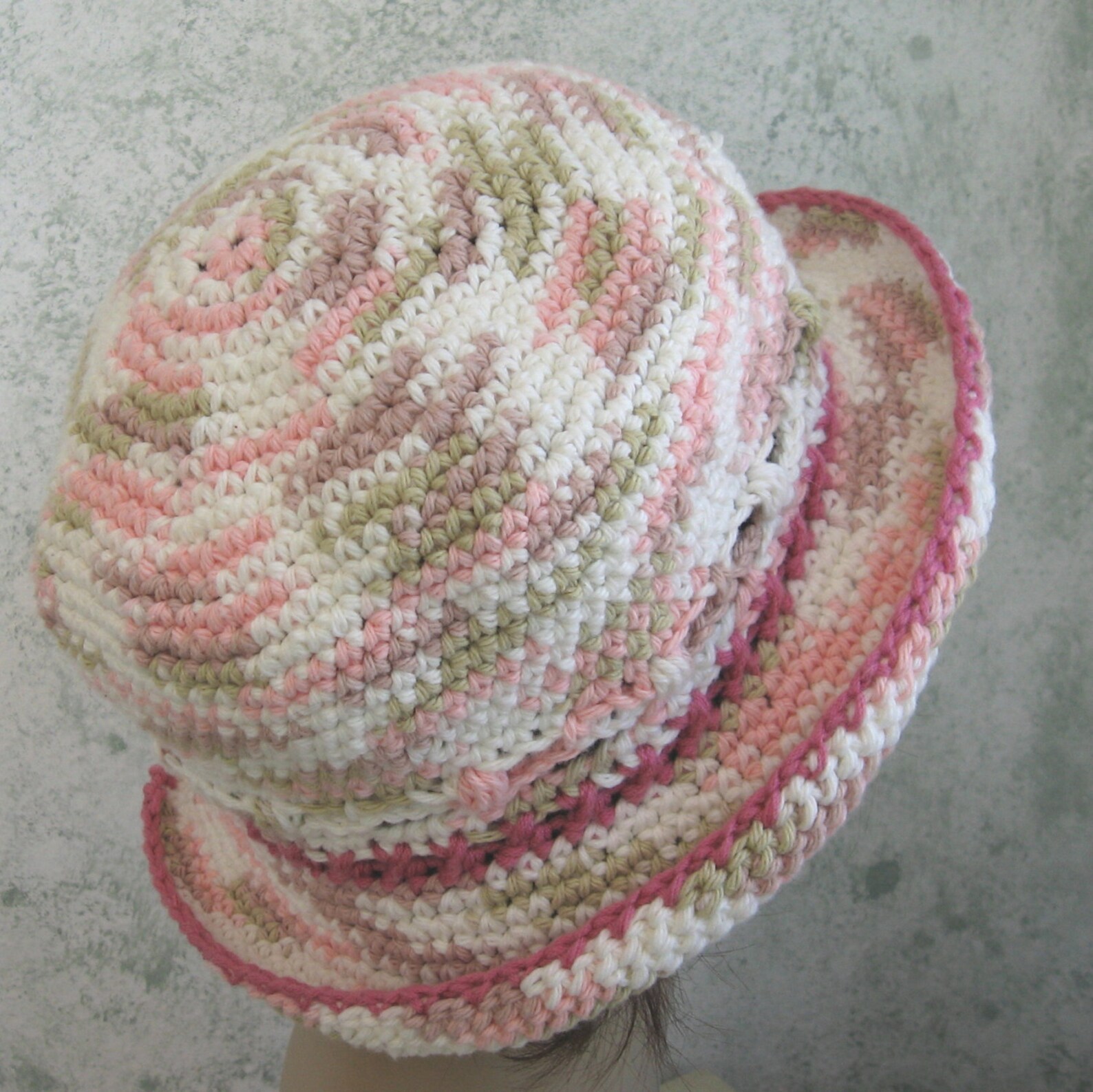Womens Summer Crochet Beach Hat Pattern Wide Brim With Shell Stitch ...