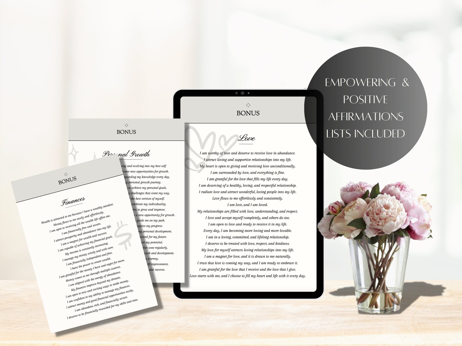 Your Divine Affirmations Workbook for Personal Growth and Positivity ...