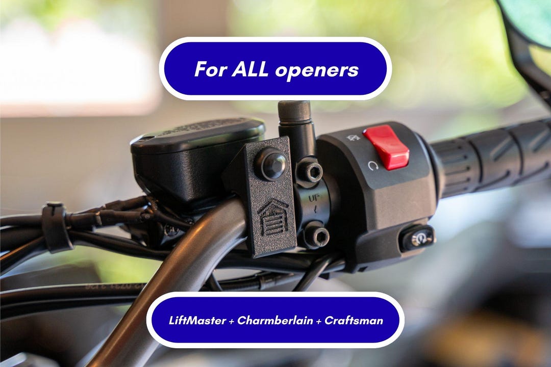 Motorcycle Universal Garage Door Opener Remote! (1" Handlebar, 1.25 ...