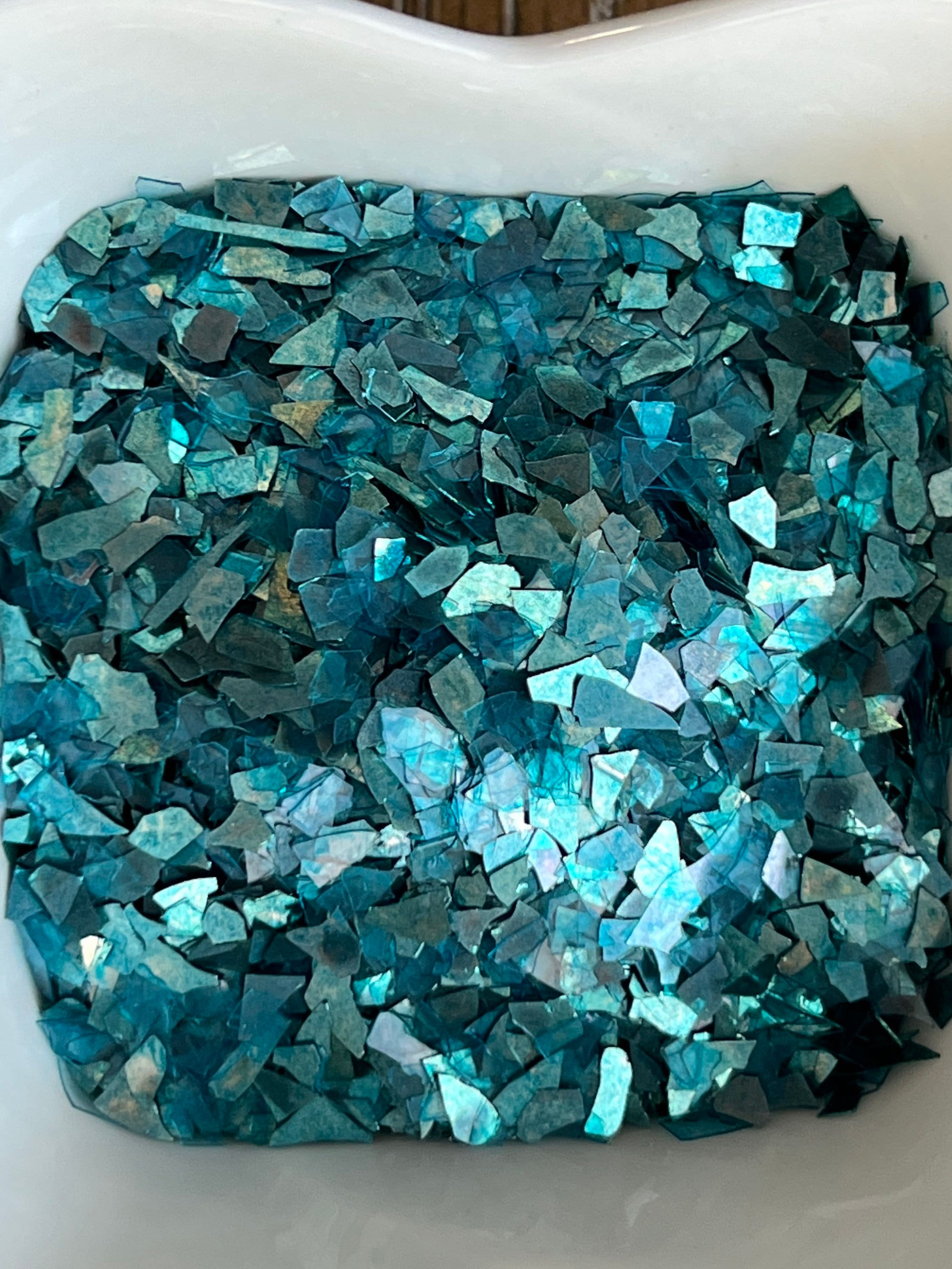 Blue Teal Super Shard German Glass Glitter - Etsy
