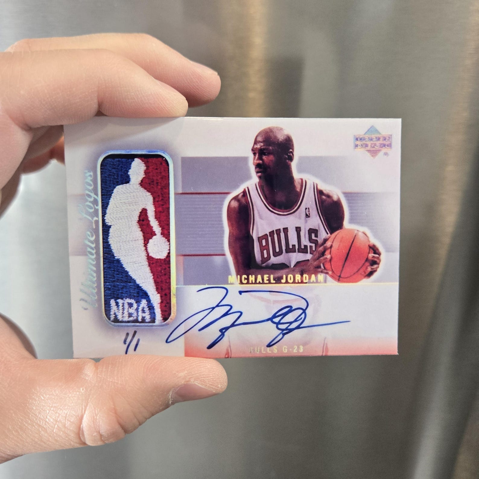 Magnet or Sticker NBA Logoman Autograph Patch Rookies Lebron James ...