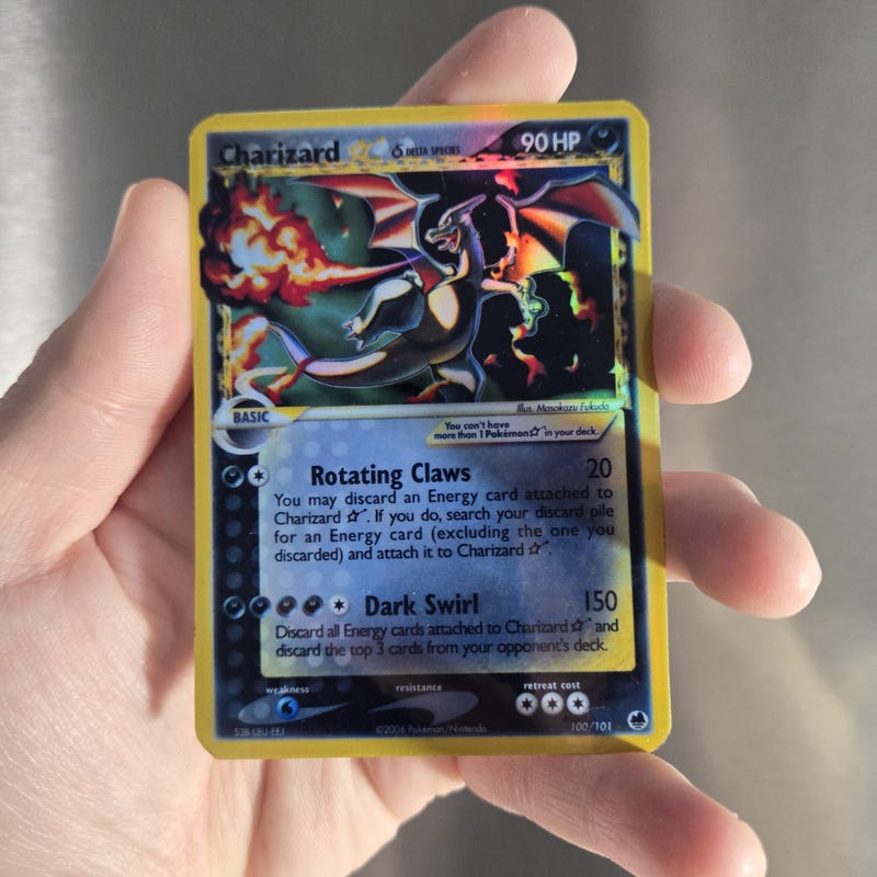 Gold Charizard Card - Etsy