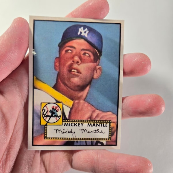 Mickey Mantle Rookie Card - Etsy