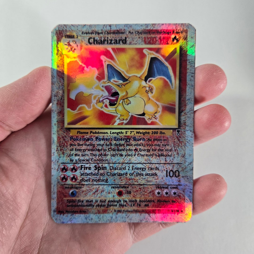 Pokemon Charizard Magnet or Sticker Card Legendary Collection Reverse ...