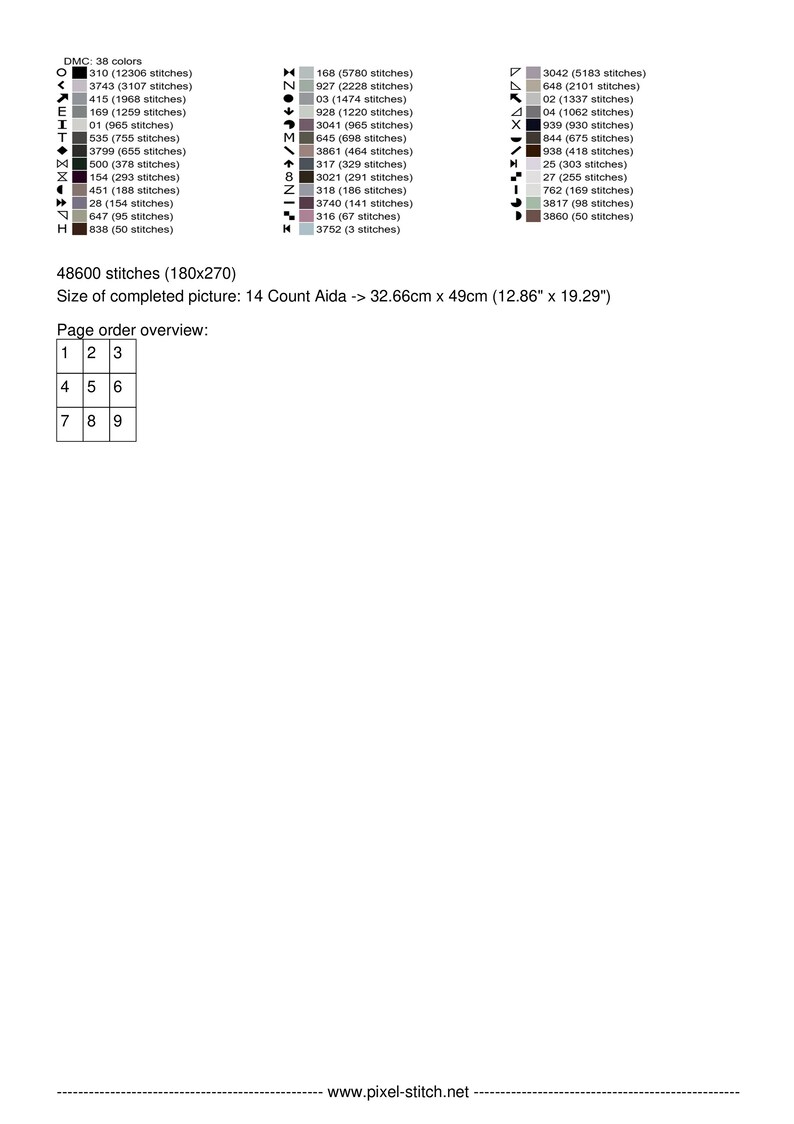 Cross Stitch Pattern, Instant Download PDF, Black and White Feather - Etsy