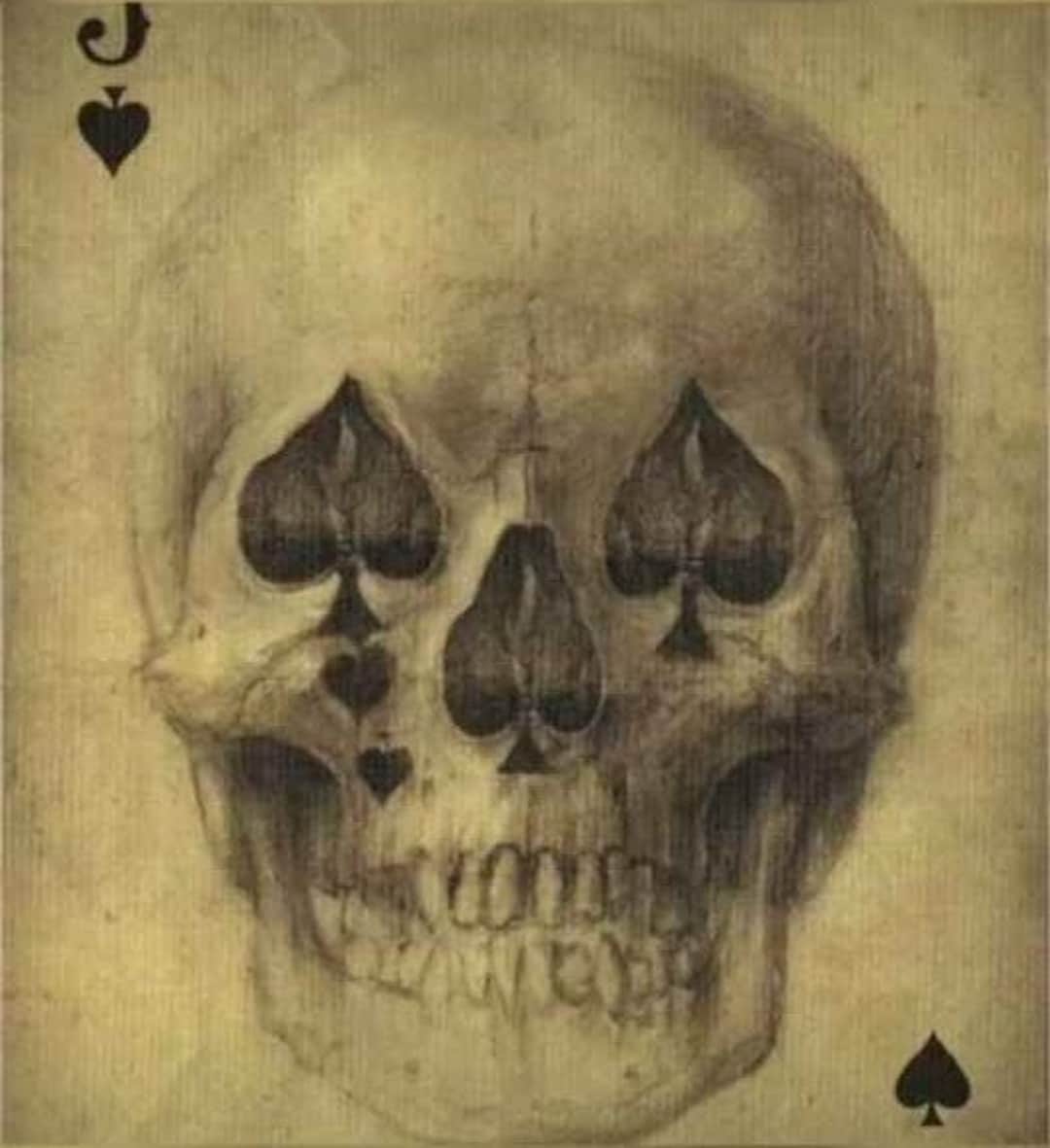 Jack of Spades Skull Cross Stitch Pattern, Instant PDF Download, X ...