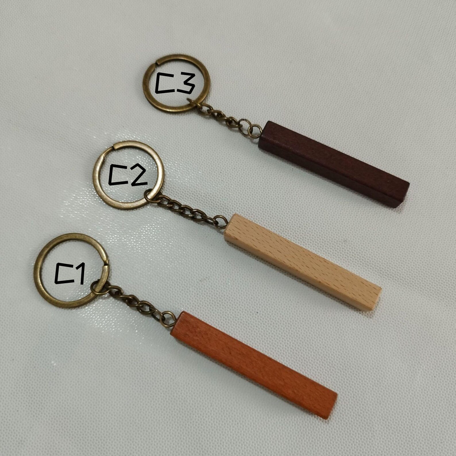 Personalized Keychains, Carved Wooden Keychains, Beaded Keychains ...