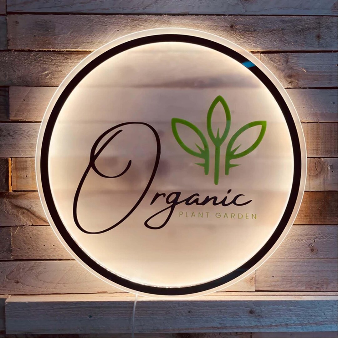 Custom 3d LED Backlit Sign, Acrylic Business Wall Sign, Custom Acrylic ...