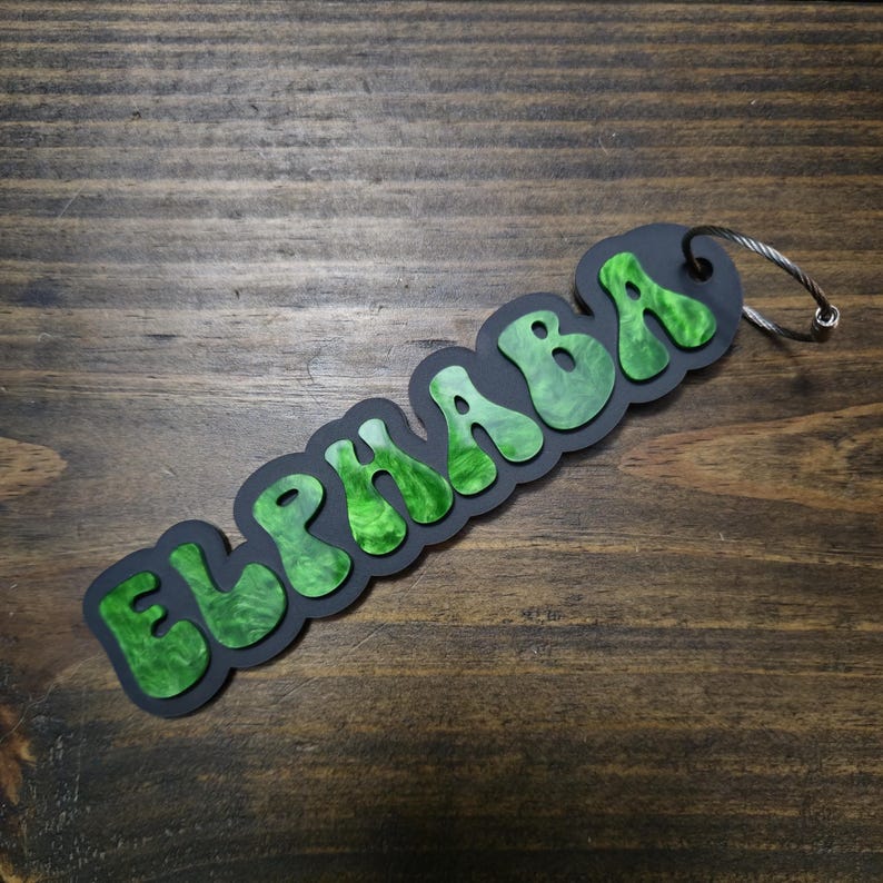 Personalized Kid's Bag Tag With Key Chain Loop | Back to School - Etsy