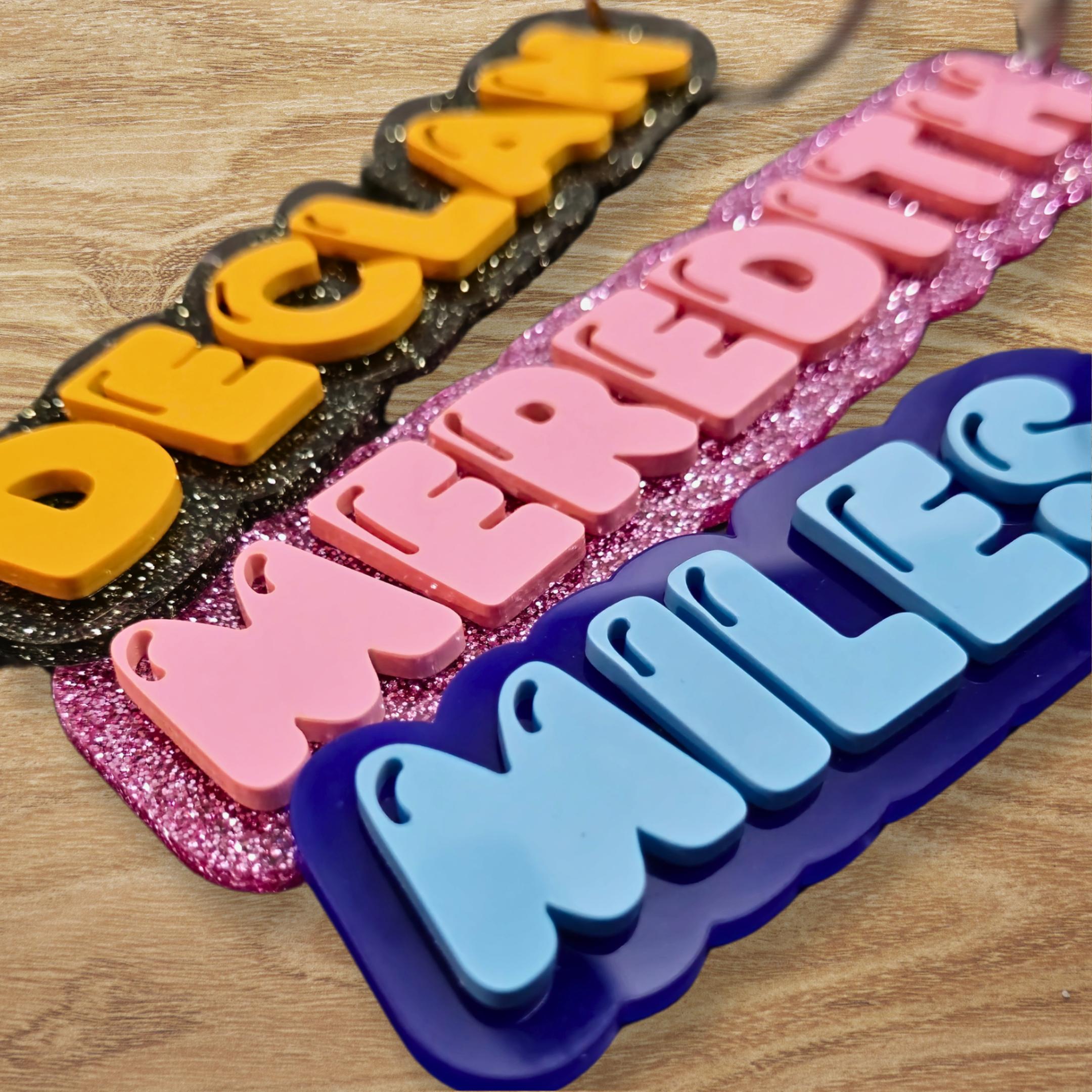 Personalized Kid's Bag Tag With Key Chain Loop Back to School - Etsy