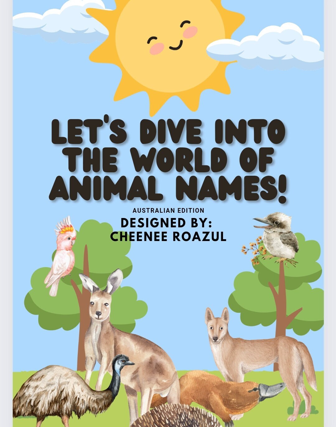 Let's Dive Into the World of Animal Names! Story Book for Children ...