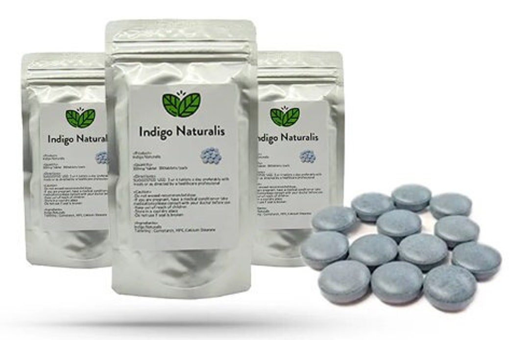 Indigo Naturalis qing Dai 3 Pack 300mg/tablet, 300tablets/pack - Etsy