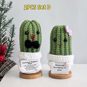 Handmade Crochet Succulent/cactus Plant,emotional Support Plant,crochet ...