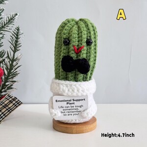 Handmade Crochet Succulent/cactus Plant,emotional Support Plant,crochet ...