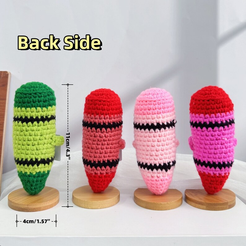 Cute Crochet Crayons-handmade Thank You Gift-thank You for Teacher-back ...