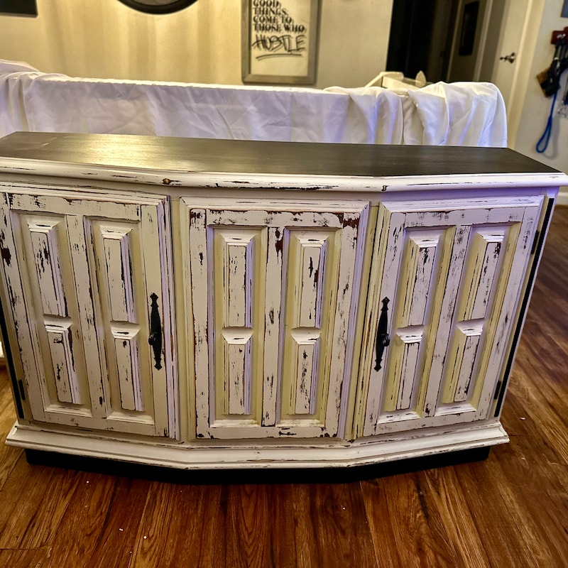 Shabby Chic Cabinet - Etsy