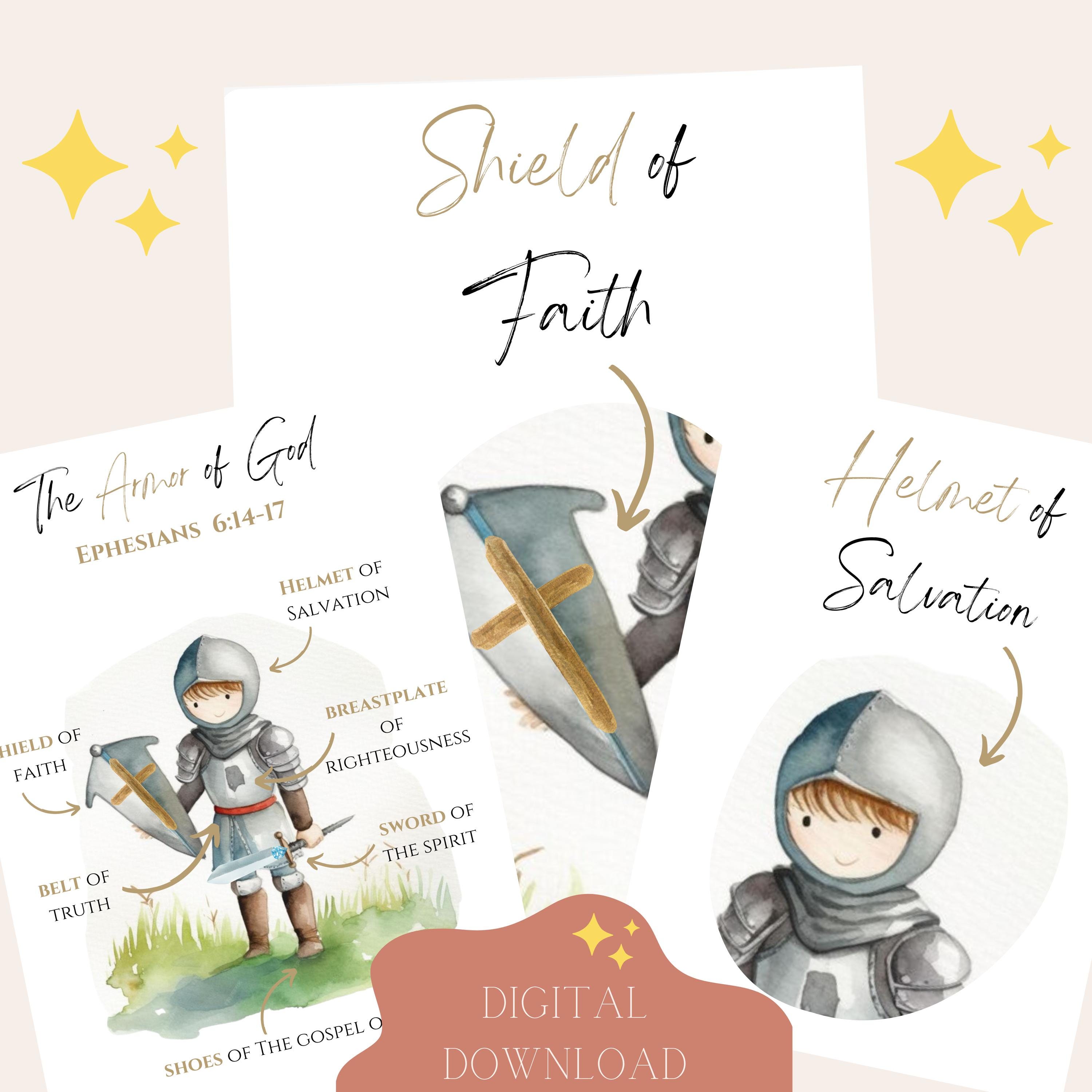 Ephesians 6:14-17 - Full Armor of God - Christian Homeschool Printable ...