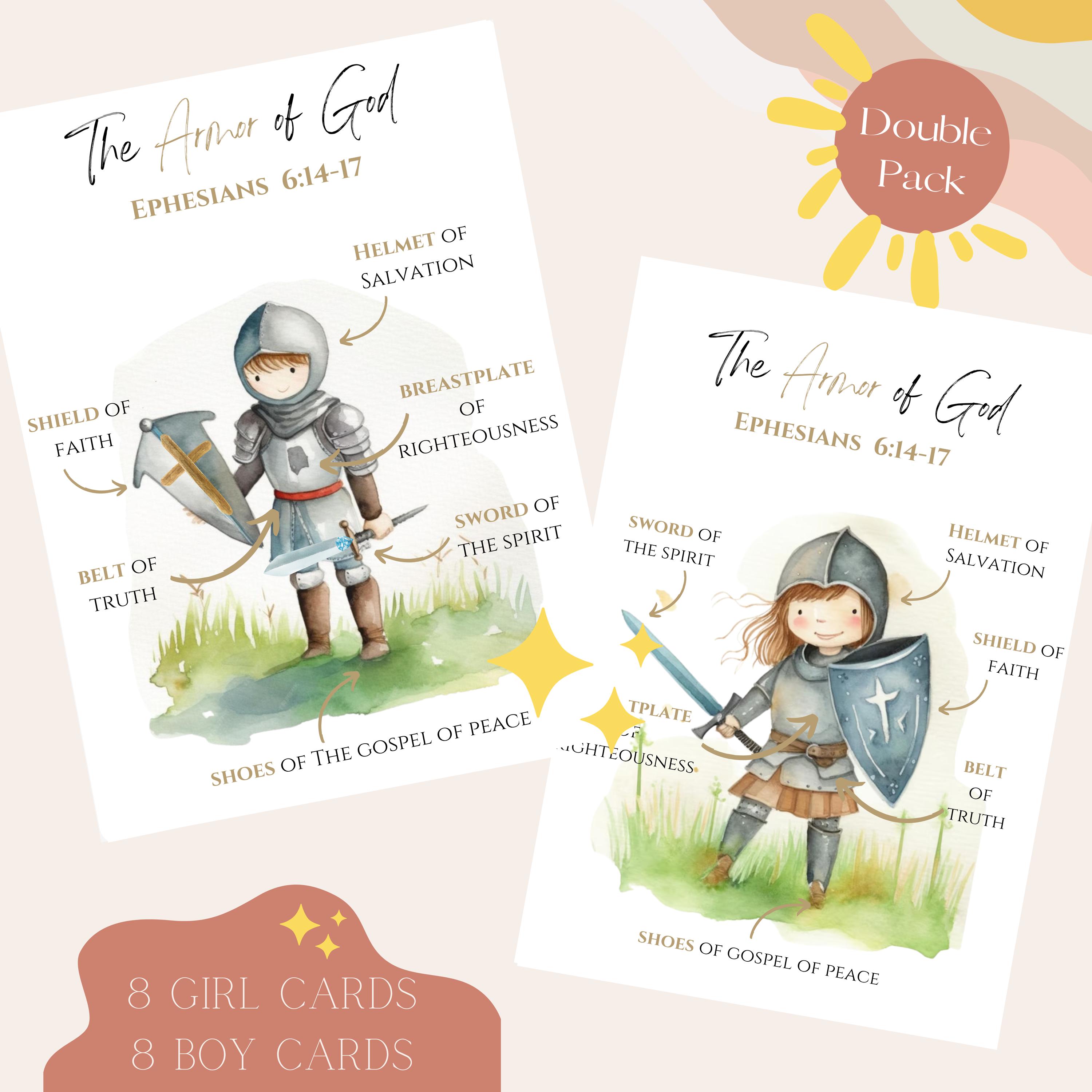 Ephesians 6:14-17 - Full Armor of God - Christian Homeschool Printable ...
