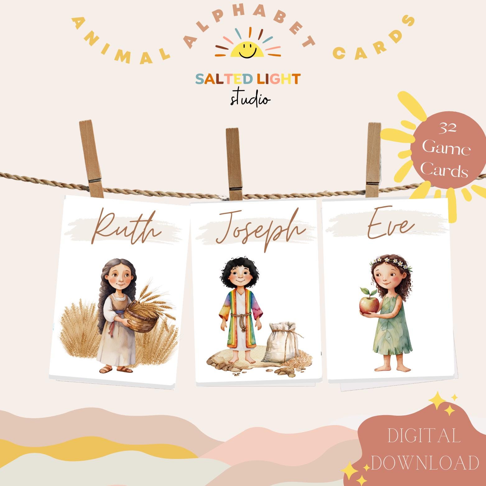 Bible Character Game | Christian Homeschool Printable | Bible Lesson ...