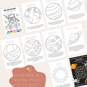 Solar System Planet Space Workbook | Homeschool Printable, Planet Unit ...