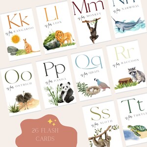 Alphabet Flash Cards, Montessori, Education, Homeschool, Preschool, ABC ...