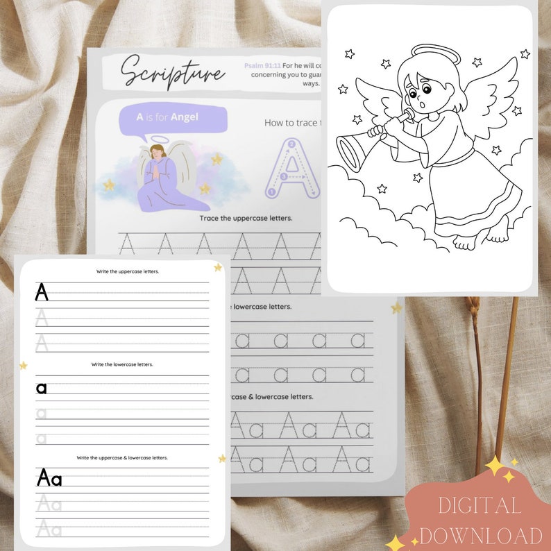 Alphabet ABC Scripture Tracing Sheet, Bible Verse Activity, Homeschool ...