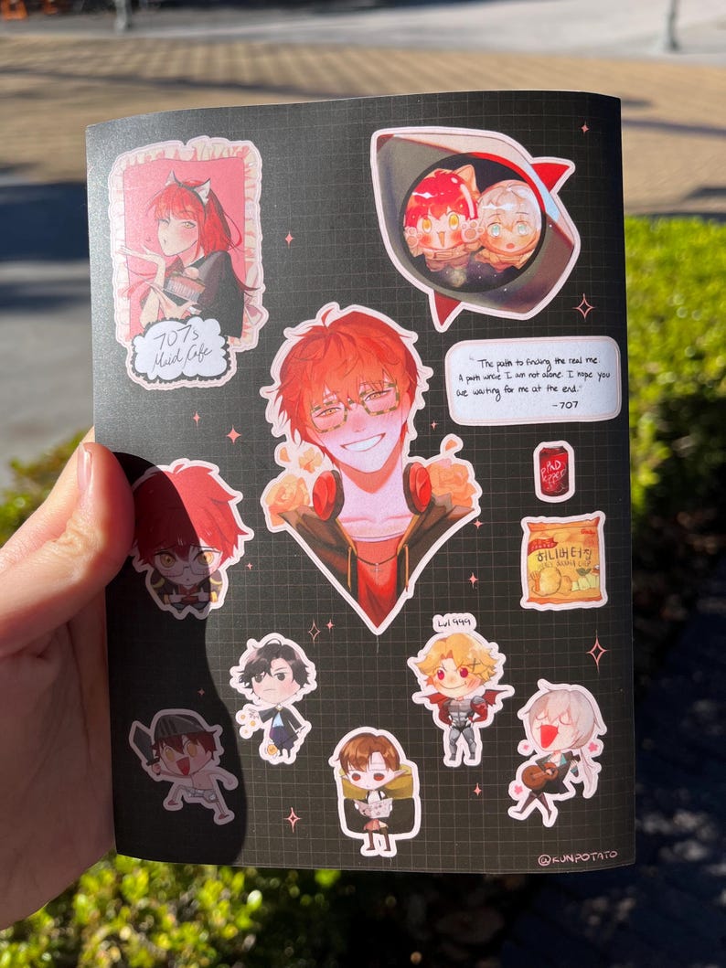 Mystic Messenger 707 Sticker Sheet - Etsy