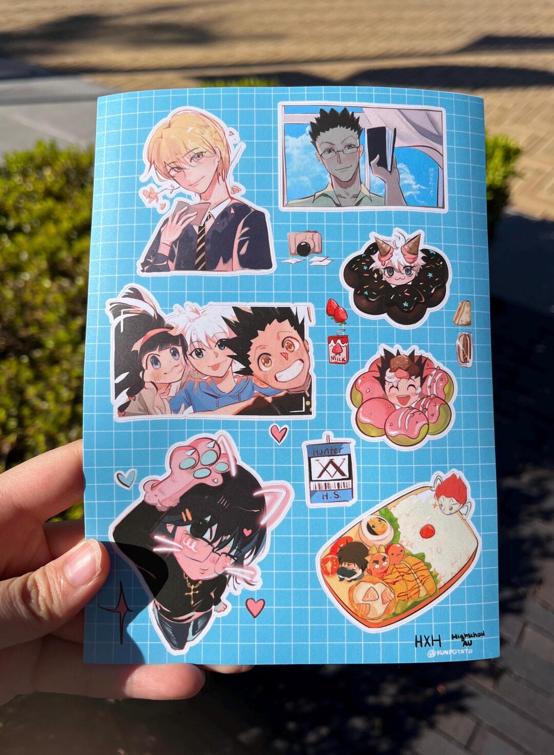 Hunter X Hunter Sticker Sheet [school AU] - Etsy