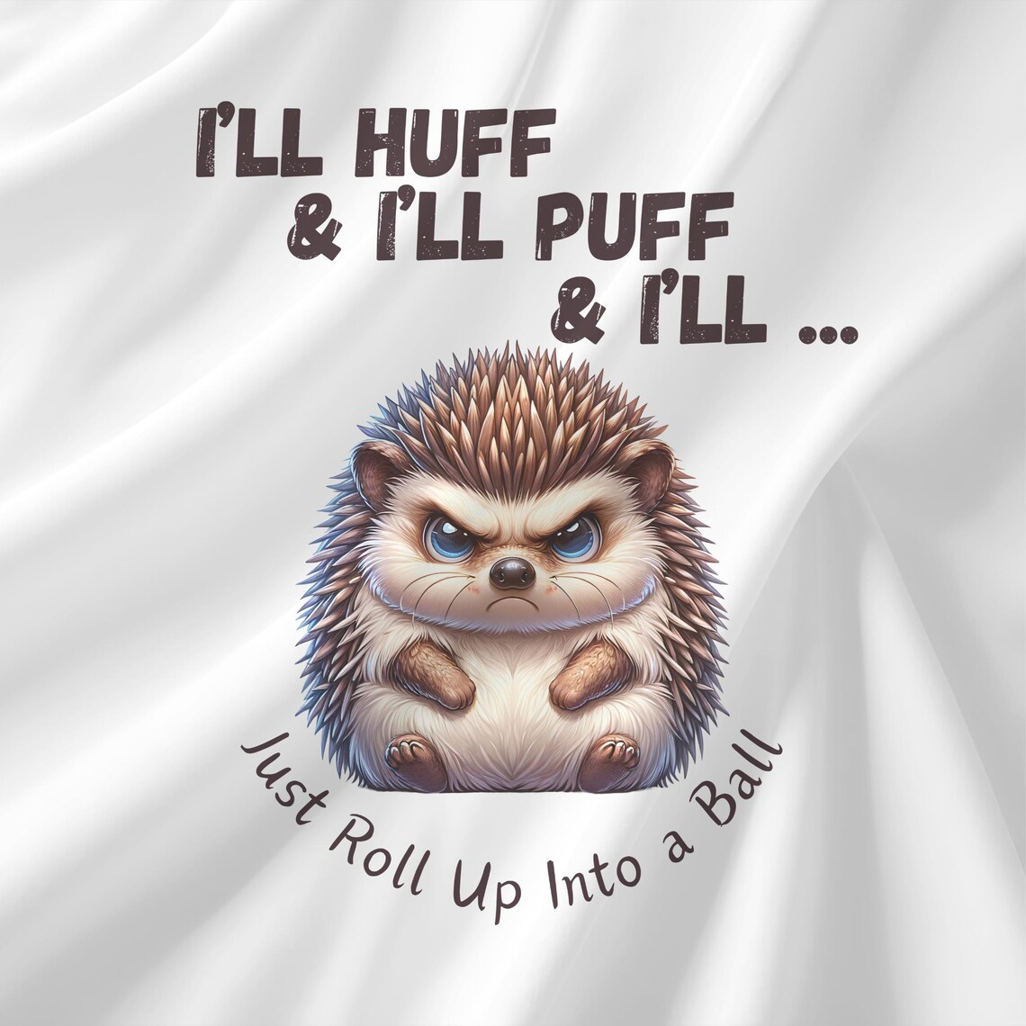 Adorable Hedgehog Throw Blanket- Velveteen Plush Blanket, I'll Huff & I ...