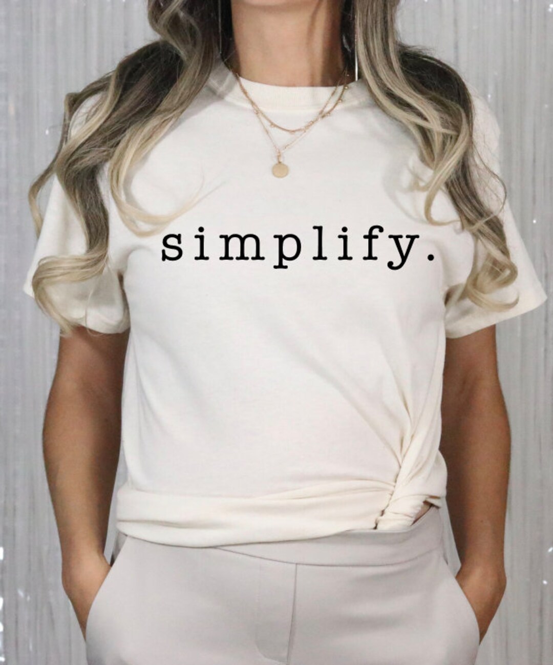 Simplify Shirt, Minimalist Graphic Tee, Simple Living T-shirt ...