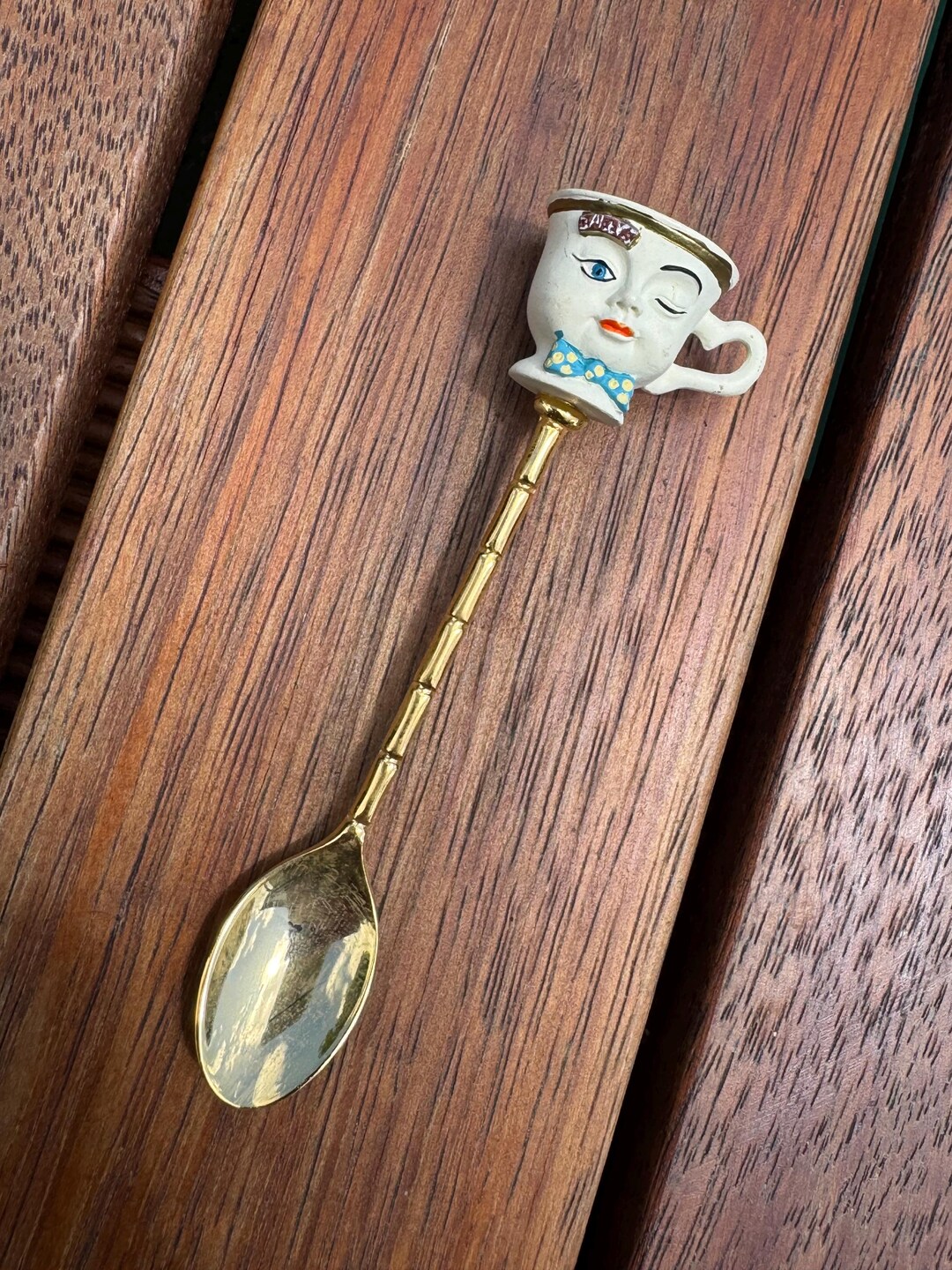 Rare Vintage Collectable Baileys Gold Spoon Stirrer - Winking Male ...