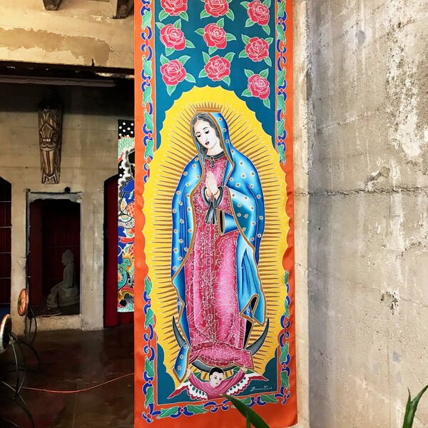 Virgin Mary Fabric - Etsy