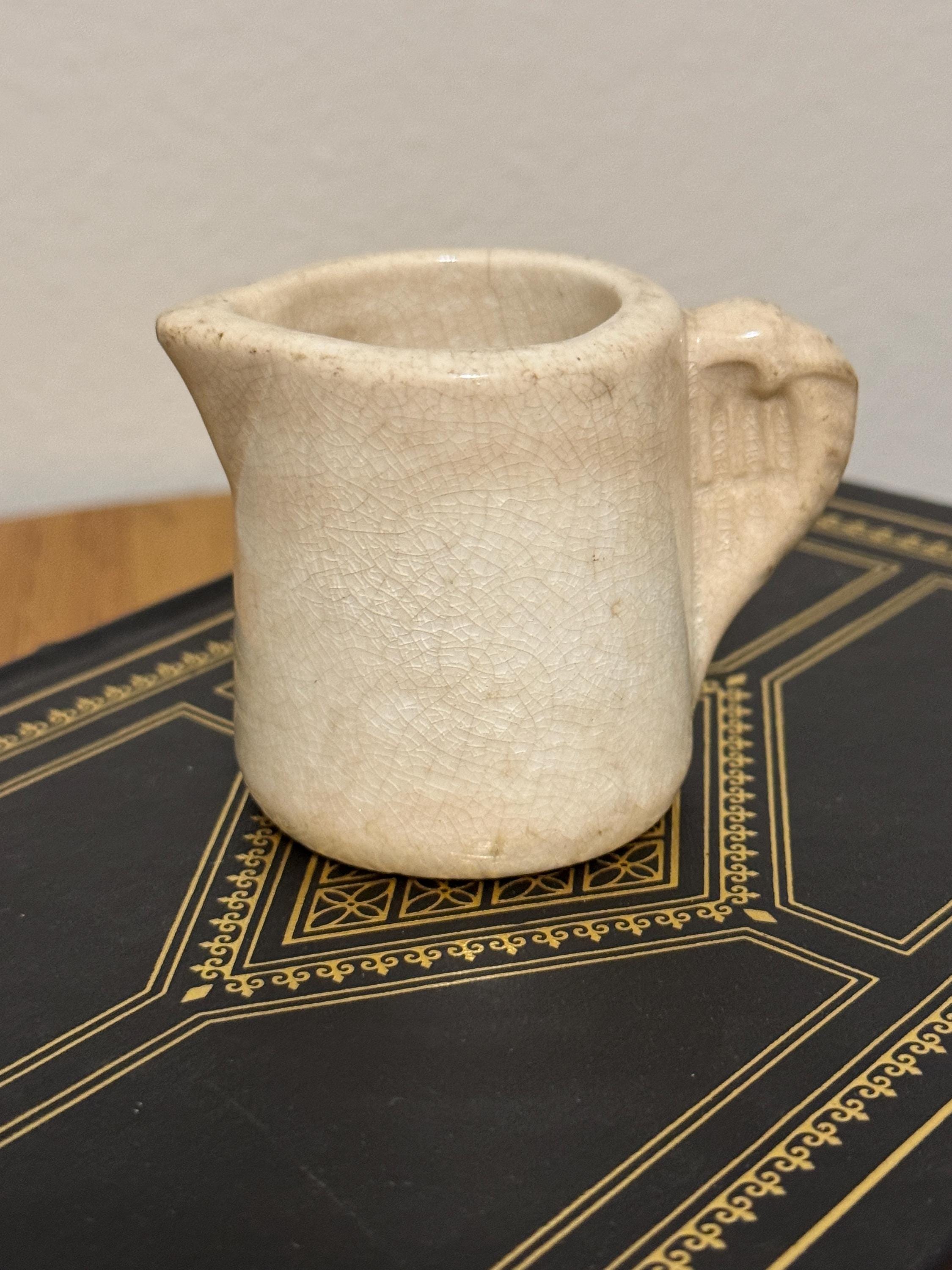 Extremely Rare Vintage Ironstone Creamer Pitcher Elephant Ear Handle ...