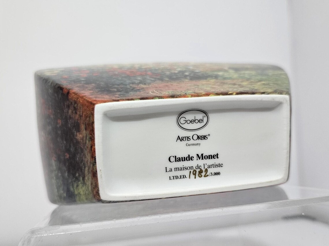 Claude Monet GOEBEL Porcelain Vase Artis Orbis Collection 2000s ...