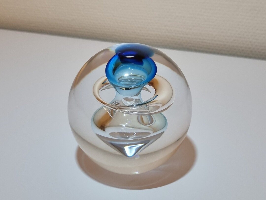 VINTAGE Scandinavian Glass Sculpture Hanne Dreutler A Zinzack Studio ...